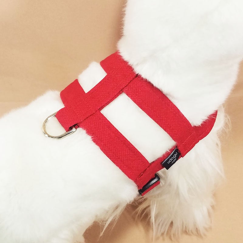 red solid easy-on dog harness | UDogU LLC