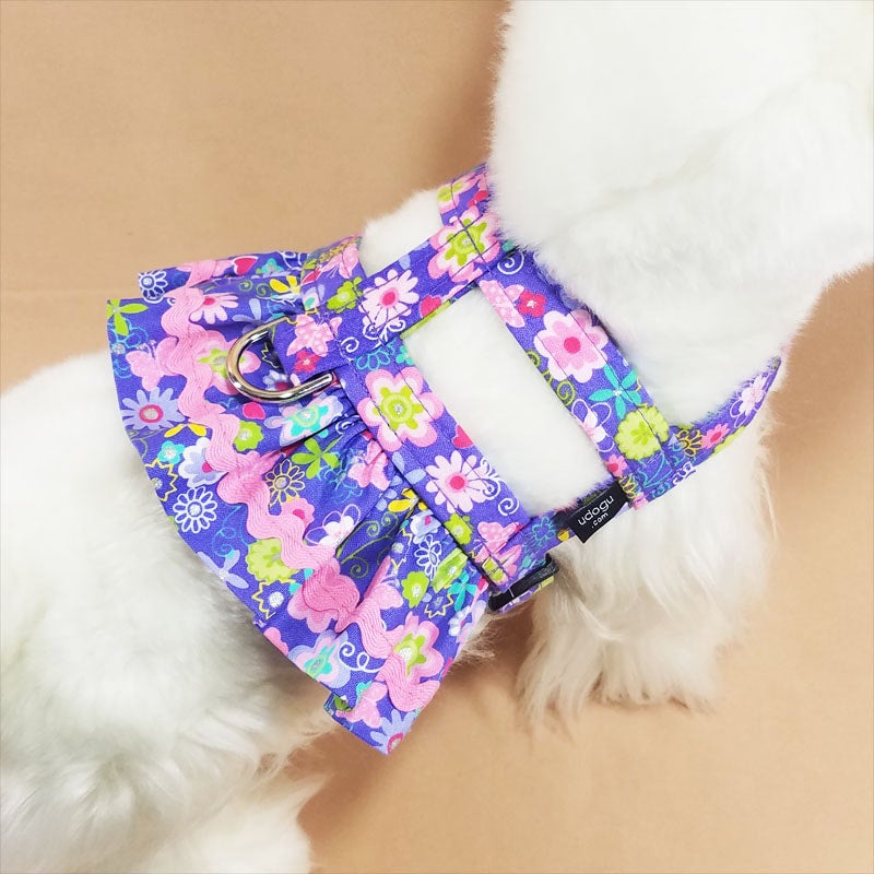 lavender easy-on ruffle harness | UDogU LLC
