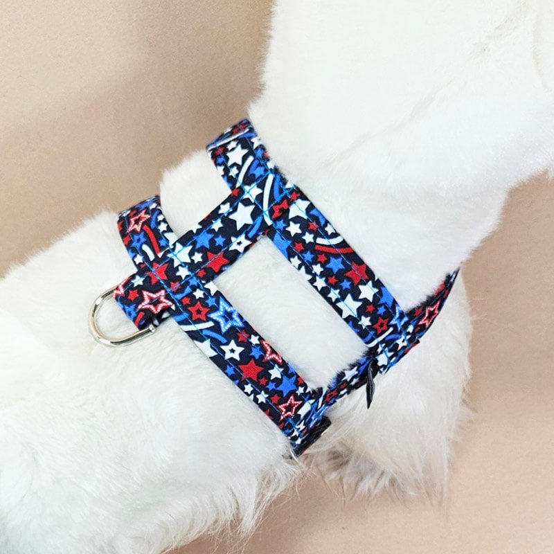 star spangled easy-on dog harness | UDogU LLC
